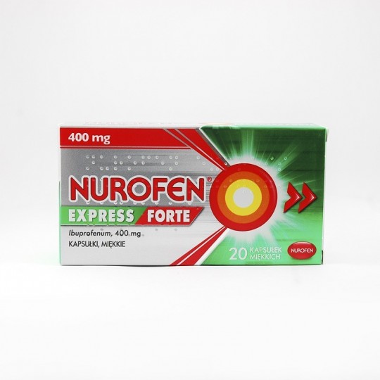 Nurofen Express forte 400 mg, 20 kapsułek | Apteka Moderna