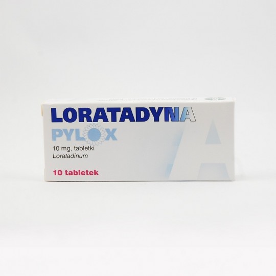 Loratadyna Pylox 10 mg: 10 tabletek na alergie bez recepty | Apteka Moderna