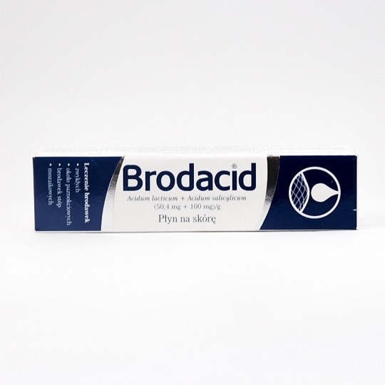 Brodacid płyn na brodawki (0,054 g + 0,1 g)/g, 8 g | Apteka Moderna
