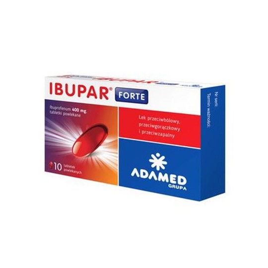Ibupar Forte 400 mg, 10 tabletek | Apteka Moderna