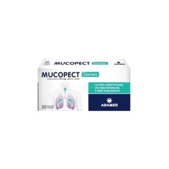 Mucopect Control 0,375 g, 30 kapsułek | Apteka Moderna