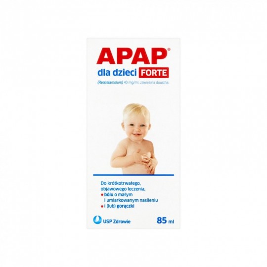 Apap dla dzieci forte zawiesina doustna 40 mg/ml, 85 ml | Apteka Moderna